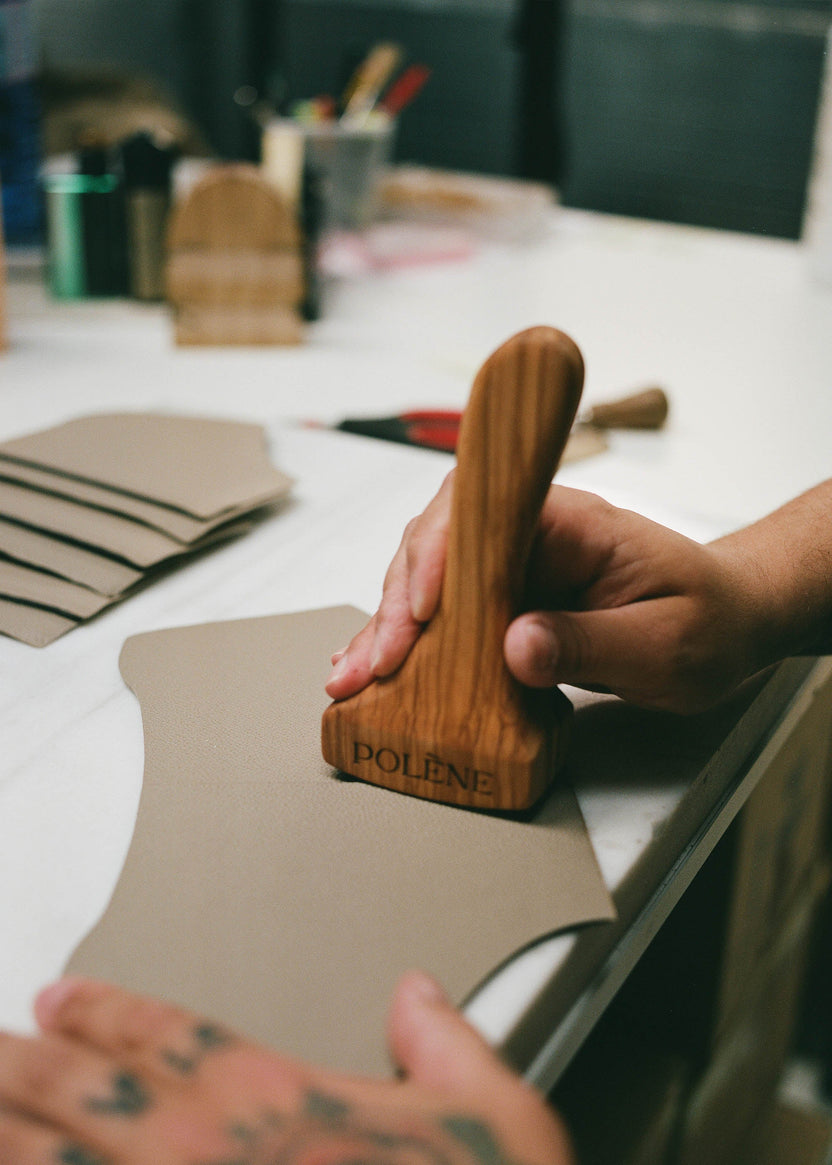 Polène | Sac - Cyme - Tissé Cognac