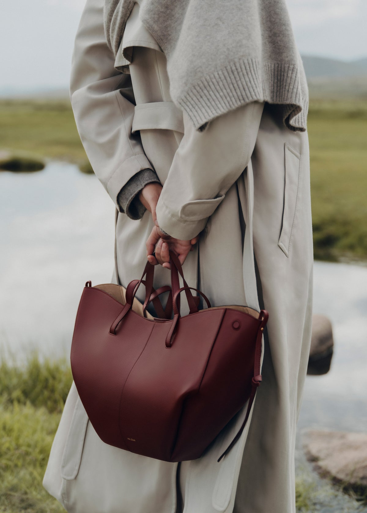 Polène | Sac - Cyme - Cerise Noire Grainé