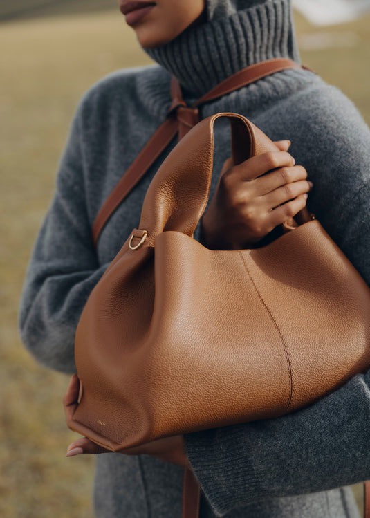 Polène | Sac - Numéro Neuf Mini - Cerise Noire Grainé